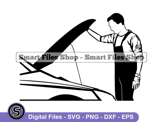 Mechanic 9 Svg Mechanic Svg Mechanic Silhouette Mechanic - Etsy