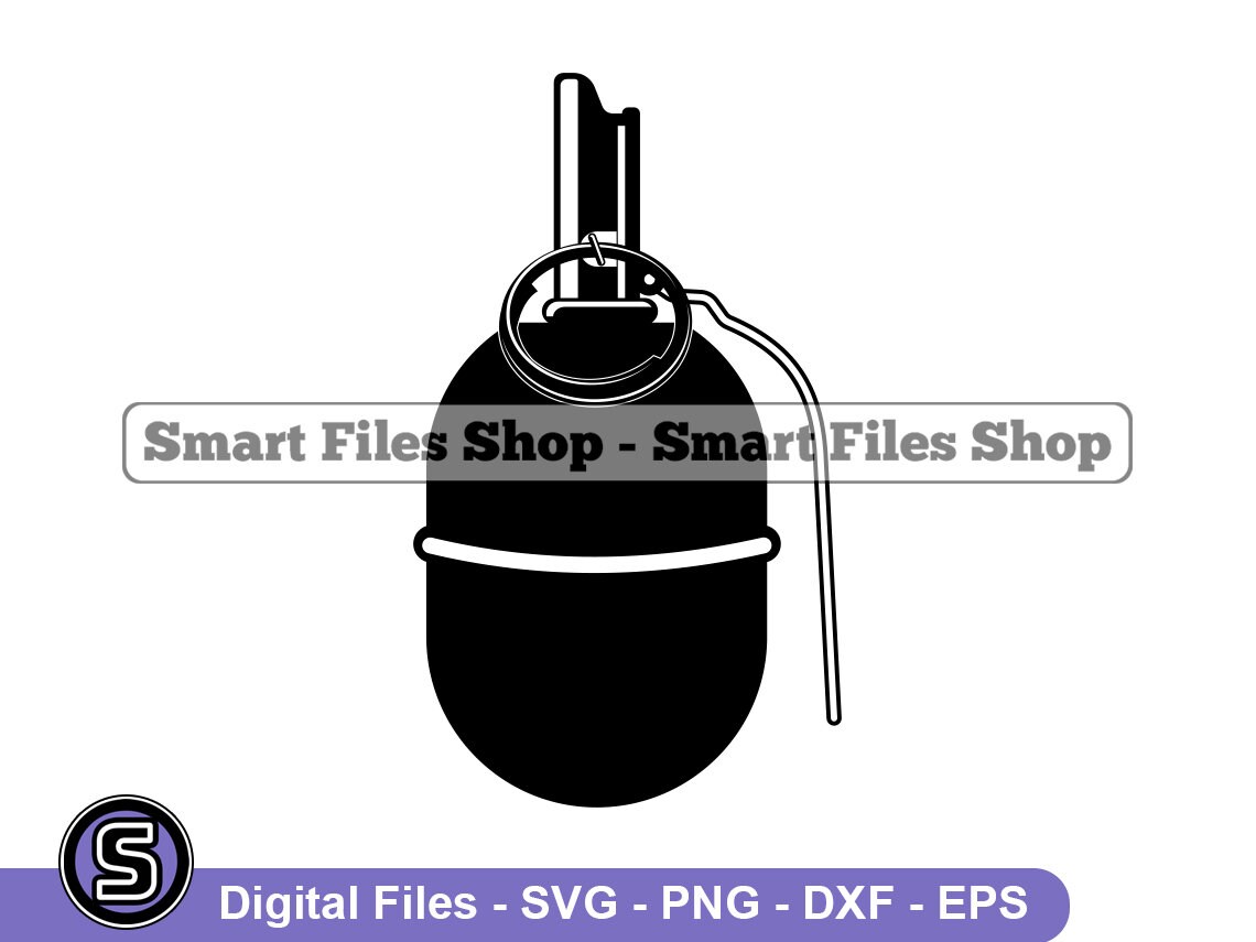 Grenade Svg Bomb Svg Grenade Dxf Grenade Png Grenade | Etsy