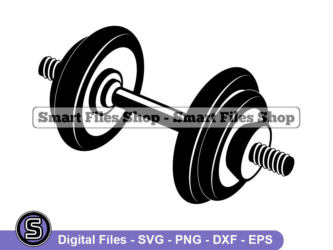 Dumbbell Svg Workout Svg Exercise Svg Dumbbell Dxf | Etsy