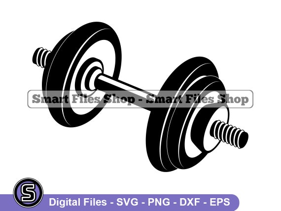 Dumbbell Svg Workout Svg Exercise Svg Dumbbell Dxf | Etsy
