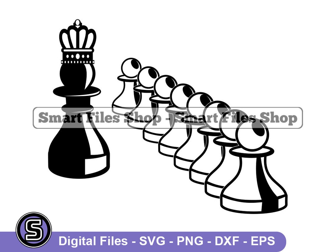 Chess Piece King Svg, Chess Svg, Board Game Svg, Chess Dxf, Chess Png ...