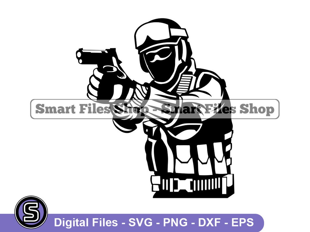SWAT Team Officer Svg, SWAT Svg, Police Svg, Special Forces Svg, Swat ...