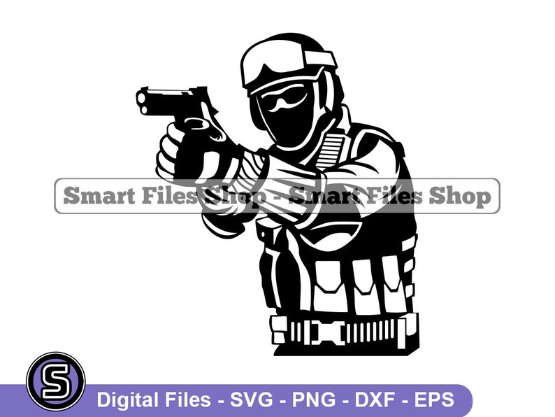 SWAT Team Officer Svg SWAT Svg Police Svg Special Forces - Etsy