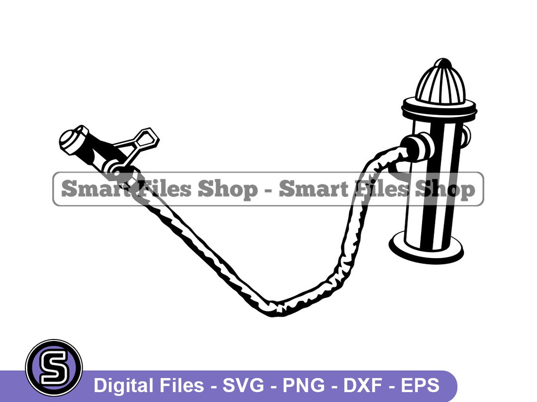 Fire Hose and Fire Hydrant Svg, Fire Hose Svg, Fire Hydrant Svg ...