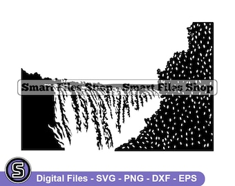 Waterfall Dxf - Etsy