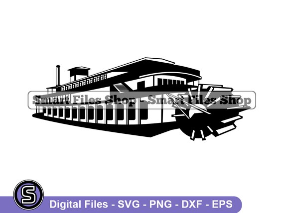 Paddle Steamer 4 Svg Paddle Steamer Svg Paddle Steamer Dxf | Etsy