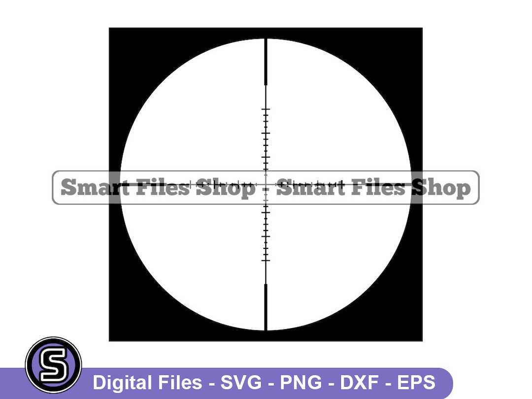 Sniper Scope Svg, Sniper Svg, Sniper Scope Dxf, Sniper Scope Png ...