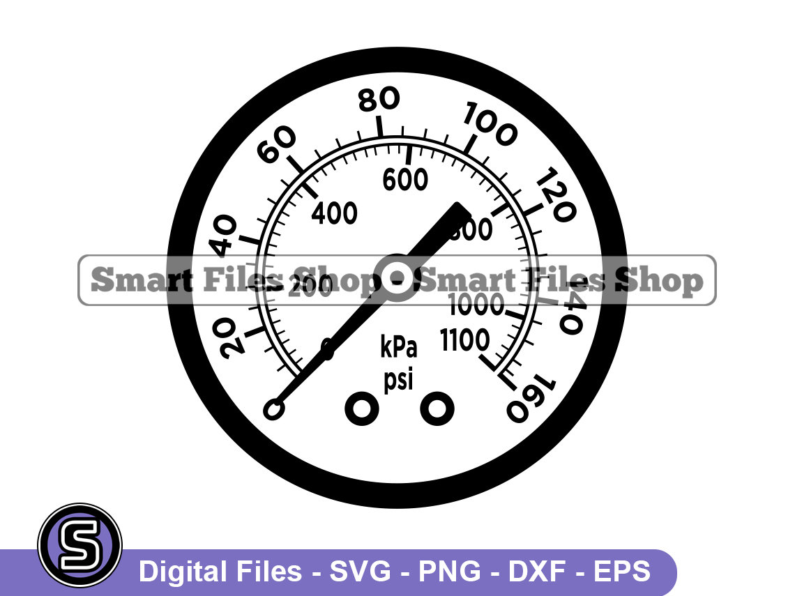 Pressure Gauge Svg Pressure Gauge Dxf Pressure Gauge Png - Etsy