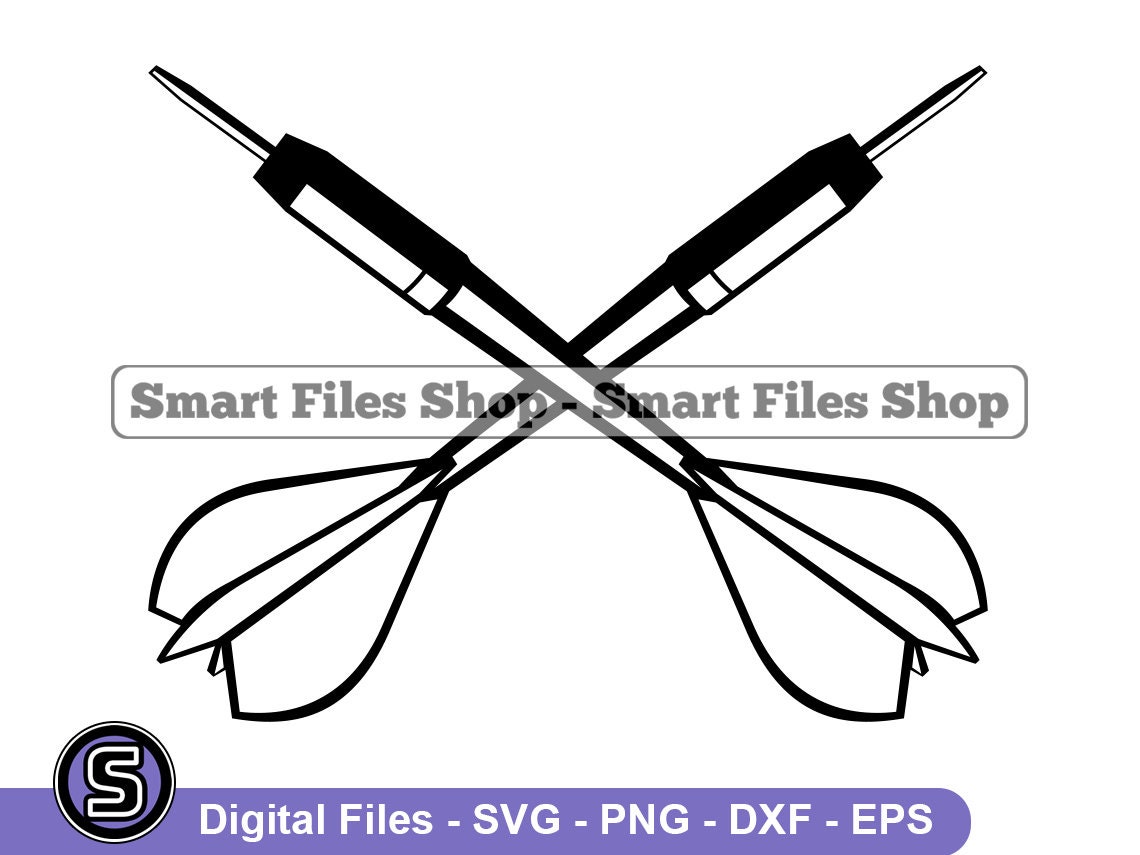 Dart Logo 3 Svg Darts Svg Dart Dxf Dart Png Dart Clipart - Etsy
