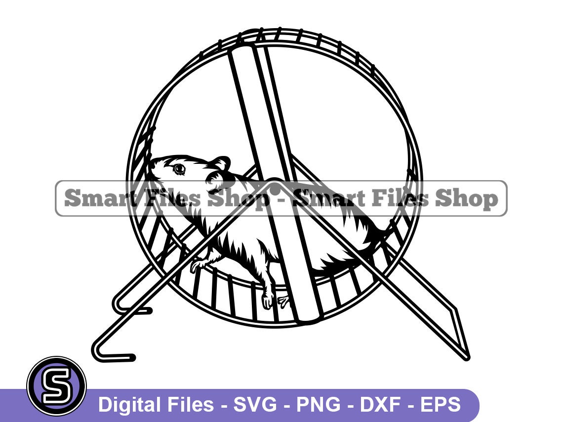 Hamster in A Wheel SVG, Hamster SVG, Pet Svg, Hamster Dxf, Hamster Png ...