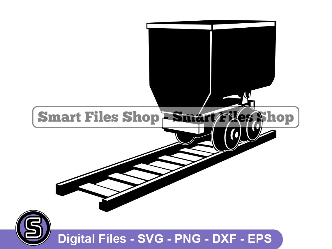 Mining Cart Svg Mining Svg Miner Svg Mining Cart Dxf | Etsy