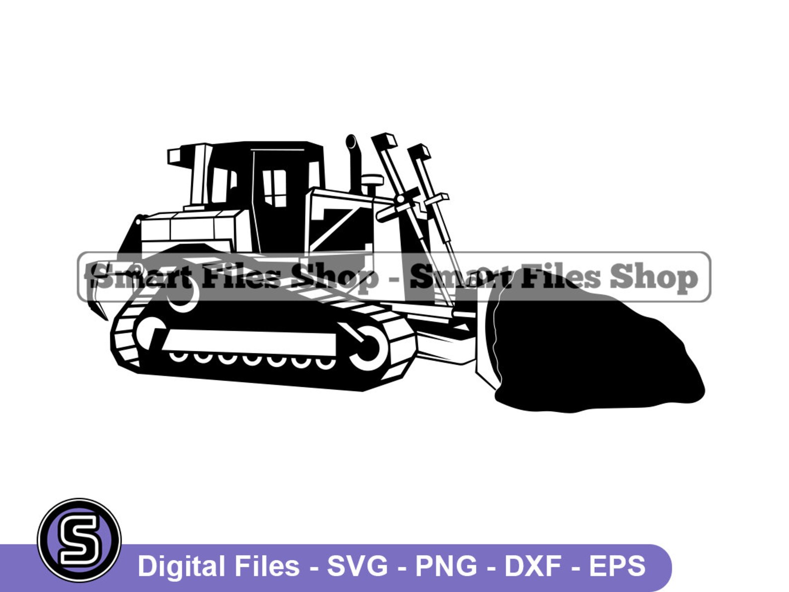 Crawler Dozer 3 Svg Heavy Equipment Svg Crawler Bulldozer | Etsy