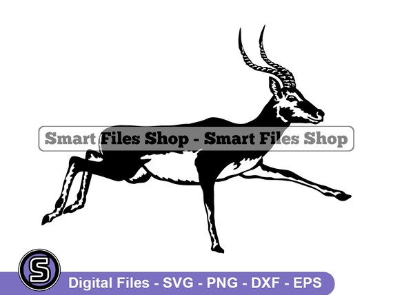 Running Antelope 2 SVG Antelope SVG Antelope Animals Svg | Etsy