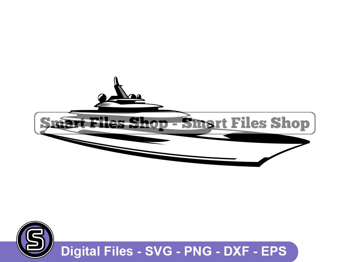 Superyacht Svg Yacht Svg Sailing Svg Luxury Yacht Svg - Etsy