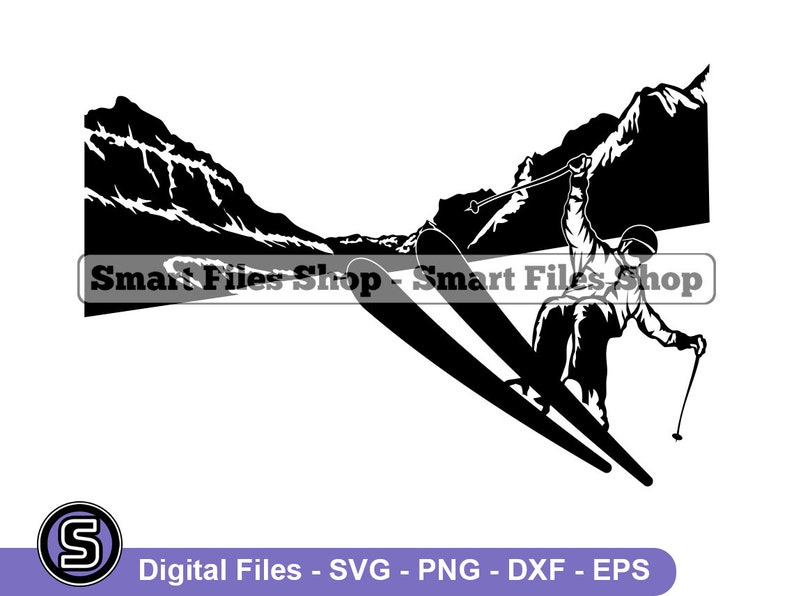 Skiing Logo Svg Skiing Svg Skis Svg Skiing Dxf Skiing Png - Etsy
