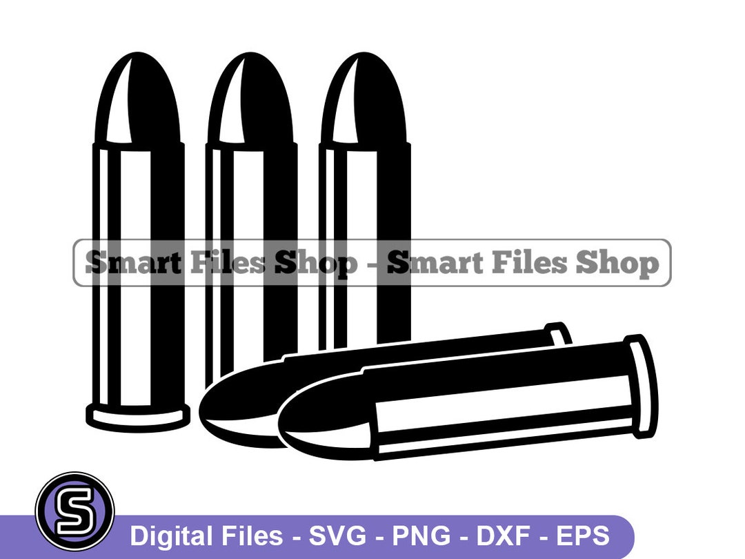 Bullets #2 Svg, Bullets Svg, Bullet Svg, Ammo Svg, Bullets Dxf, Bullets ...