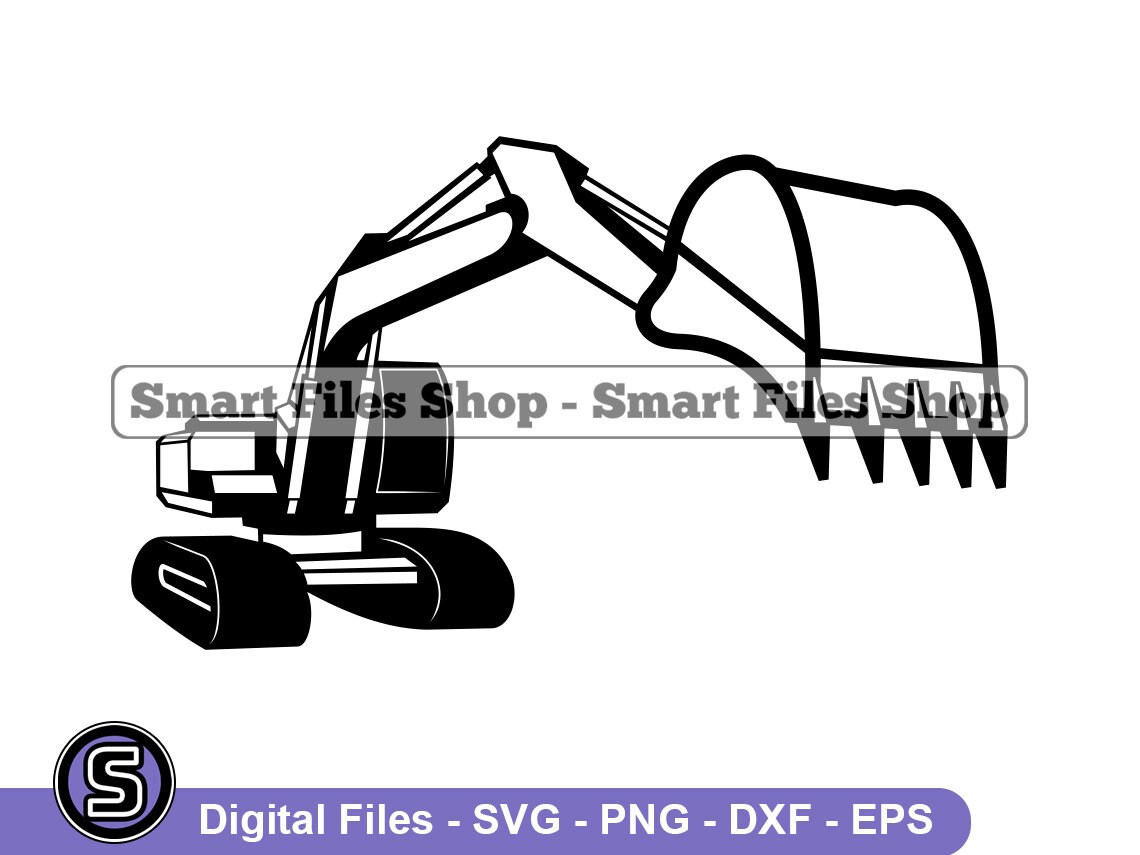 Excavator 4 SVG Excavator SVG Heavy Equipment Svg - Etsy