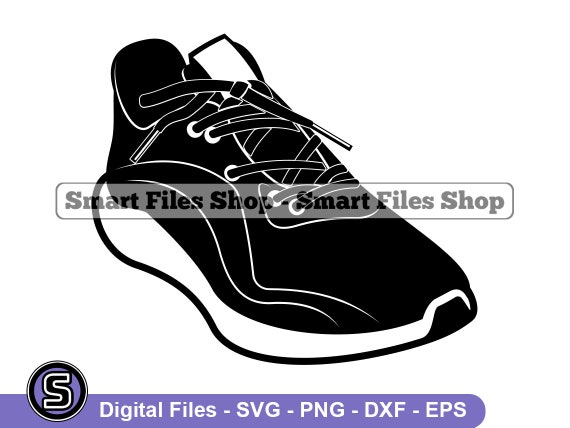Running Shoe Svg Sneaker Svg Jogging Svg Jogging Dxf - Etsy