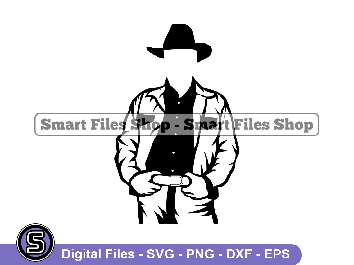 Cowboy 6 Svg Cowboy Svg Rancher Svg Cowboy Dxf Cowboy - Etsy