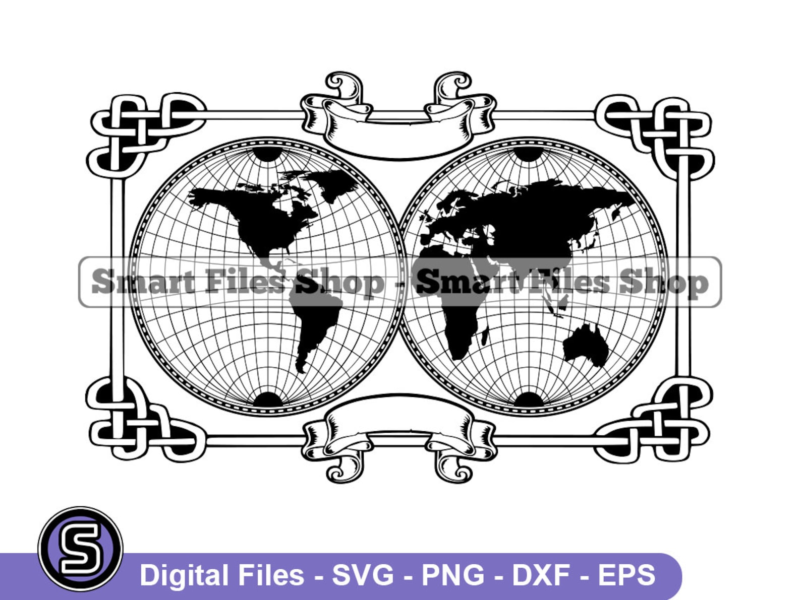 Old World Map SVG Vintage Map Svg Retro Map Svg Map Dxf - Etsy