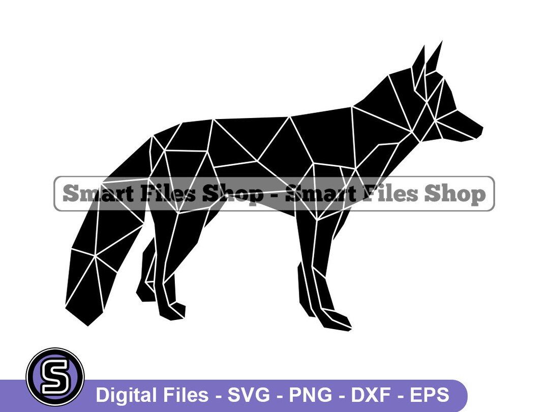 Geometric Fox Svg, Fox Svg, Geometric Animals Svg, Animals Svg ...
