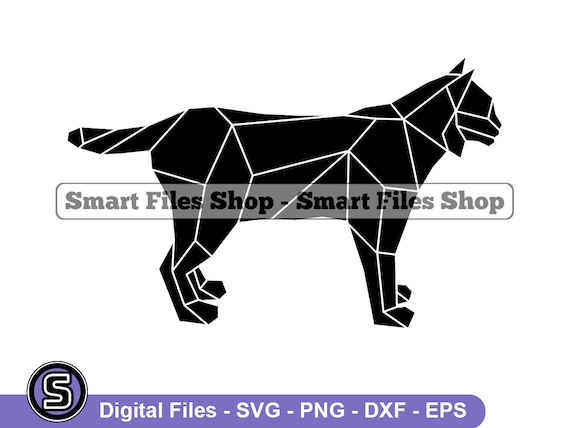 Geometric Bobcat Svg Bobcat Svg Geometric Animals Svg - Etsy