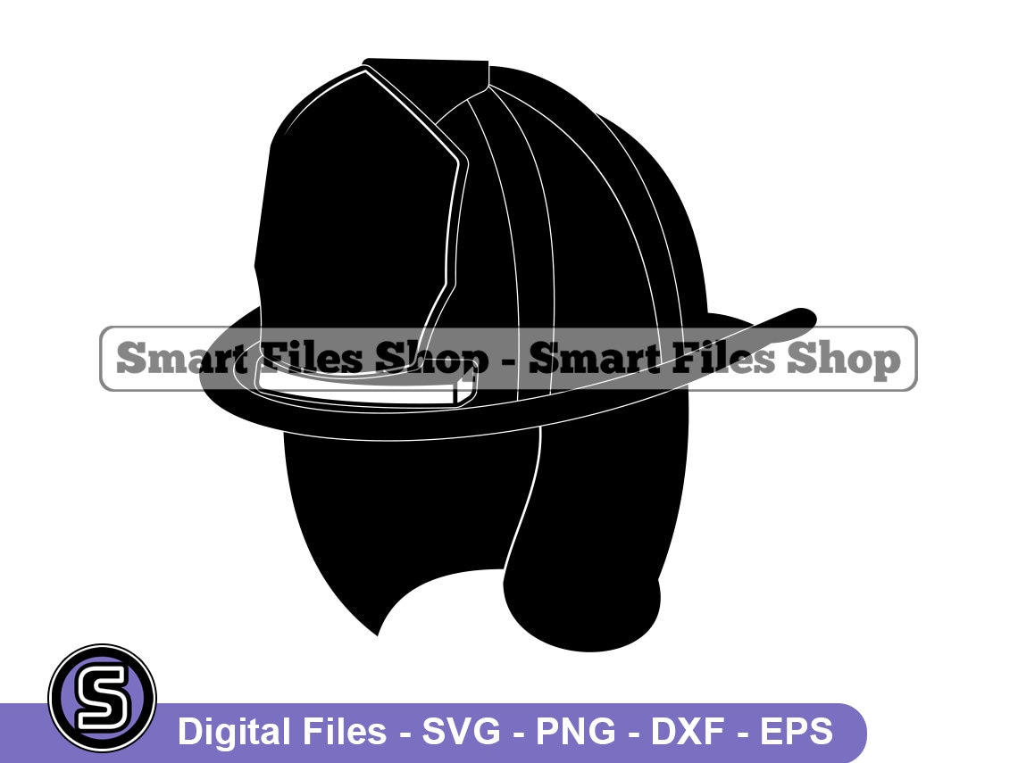 Fire Helmet 4 Svg Firefighter Helmet Svg Fireman Helmet - Etsy