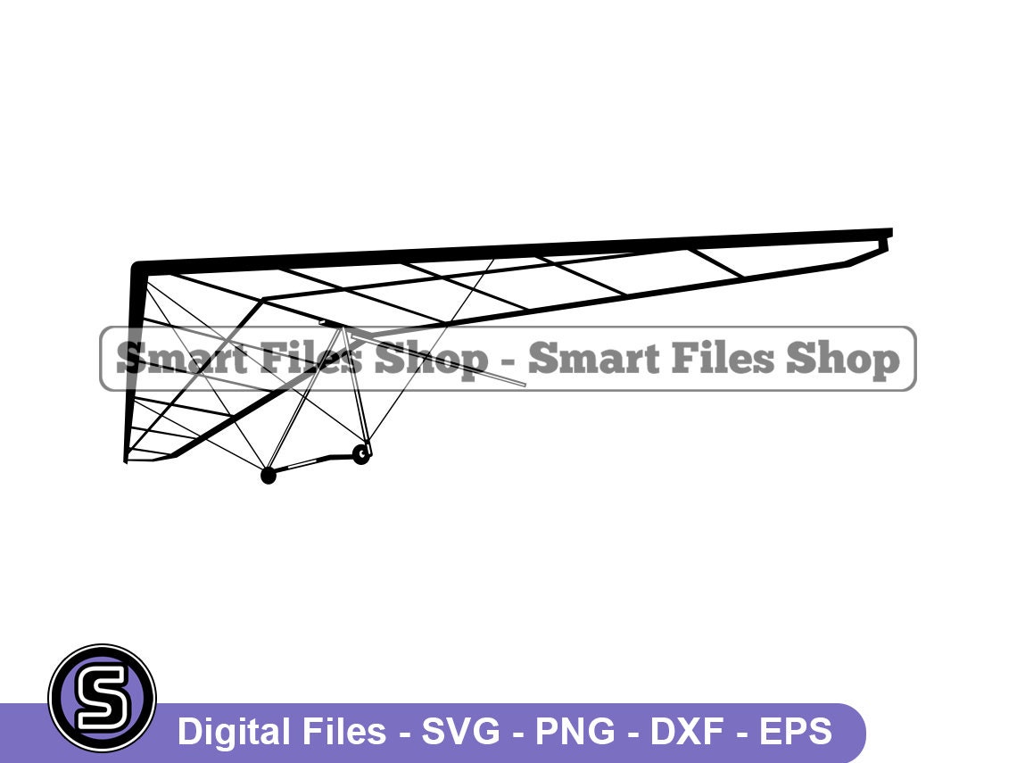 Hang Glider Svg Glider Svg Gliding Svg Hang Glider Dxf - Etsy