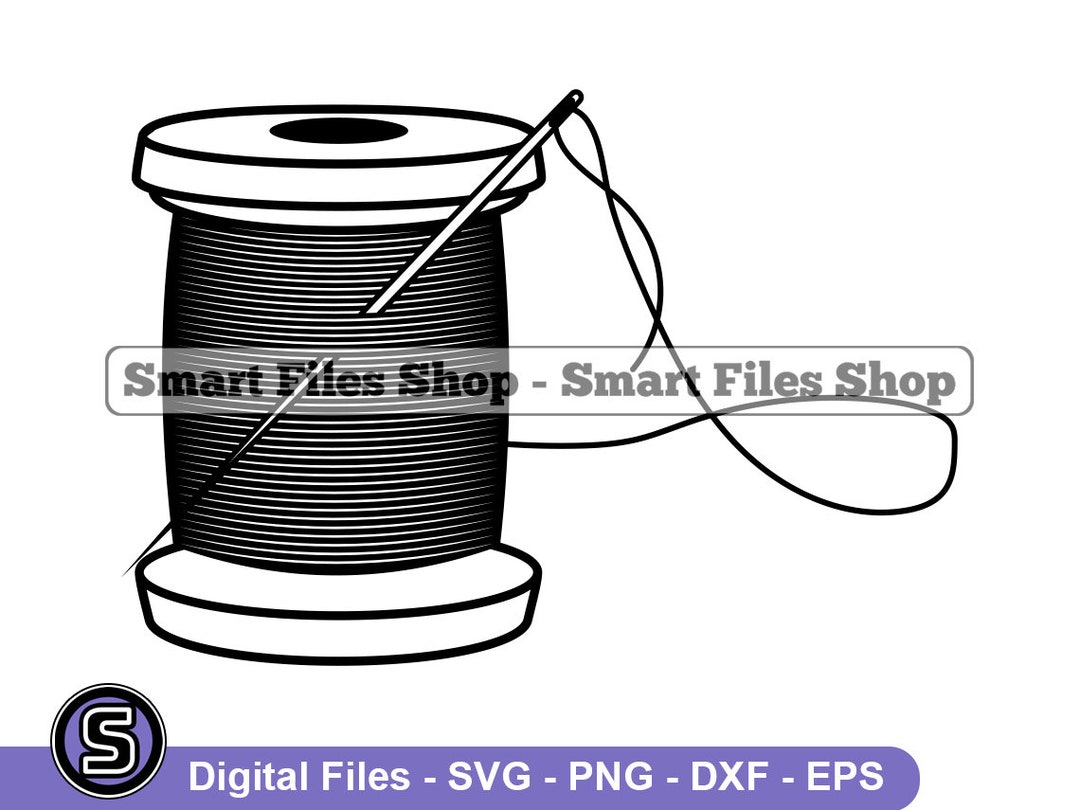 Sewing Logo Svg, Sewing Svg, Thread Svg, Needle Svg, Sewing Dxf, Sewing ...