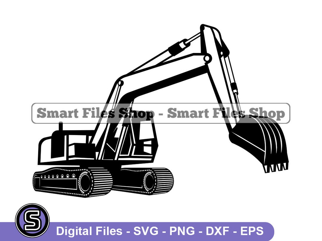 Excavator #3 SVG, Excavator SVG, Heavy Equipment Svg, Excavator Dxf ...