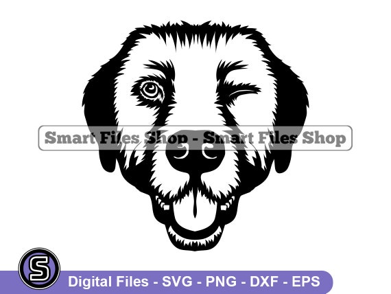 Winking Dog SVG Dog Svg Dog Mascot Svg Winking Svg Dog | Etsy