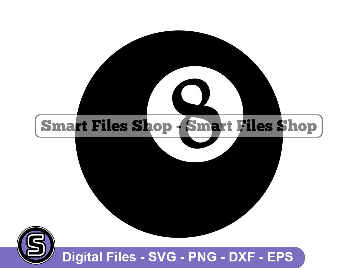 Pool Ball Svg, Billiards Svg, Pool Ball Dxf, Pool Ball Png, Pool Ball ...