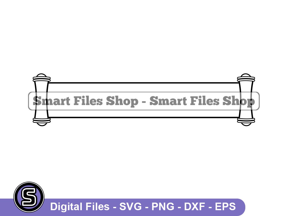 Open Scroll Svg Scroll Svg Parchement Svg Scroll Dxf - Etsy