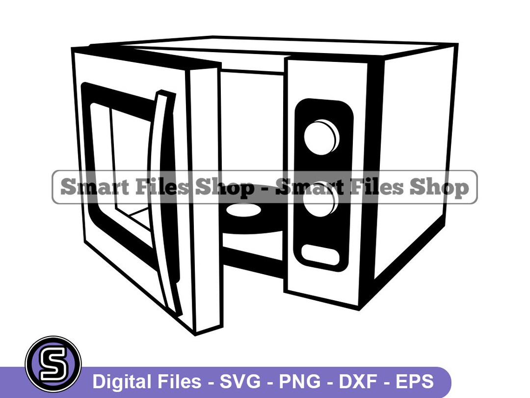 Microwave Oven Svg, Microwave Svg, Microwave Dxf, Microwave Png ...