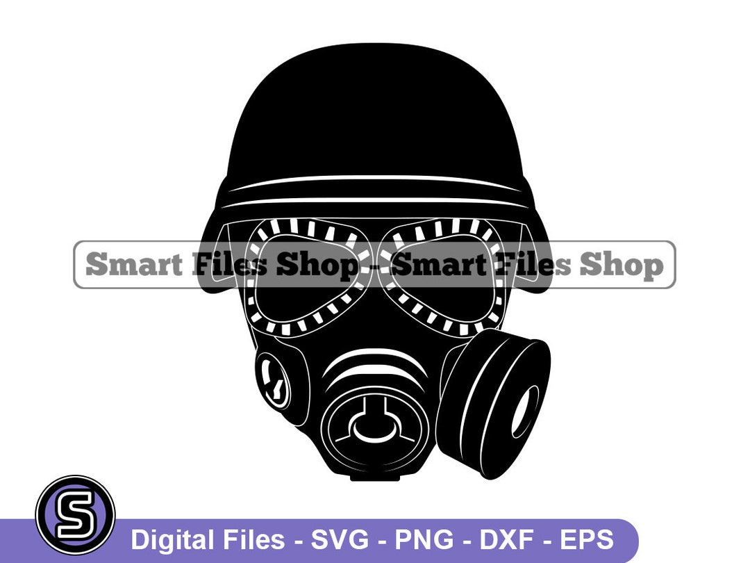 Gas Mask Helmet Svg, Gas Mask Svg, Radiation Svg, Contamination Svg ...