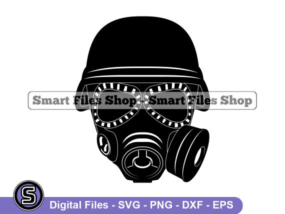 Gas Mask Helmet Svg Gas Mask Svg Radiation Svg - Etsy