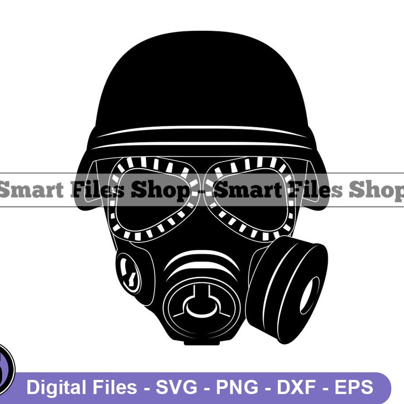 Gas Mask Svg - Etsy
