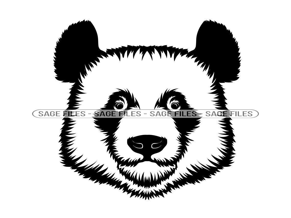Panda Mascot SVG Panda Face SVG Panda Head Svg Panda Svg - Etsy