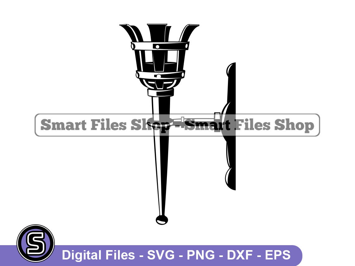 Medieval Wall Torch Svg Torch Svg Medieval Svg Castle Torch - Etsy