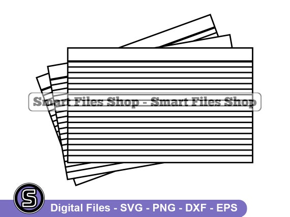 Index Cards SVG School Supplies Svg Index Cards Dxf Index | Etsy