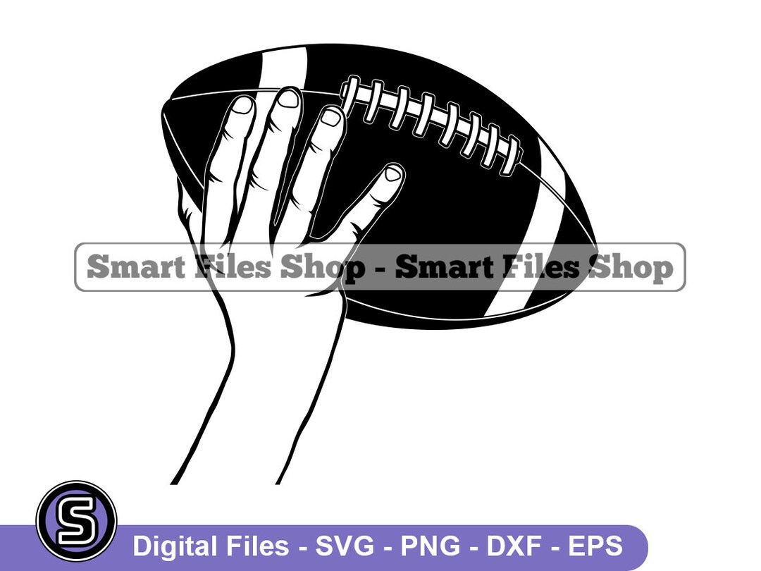 Hand Holding Football Svg, Football Svg, Sport Svg, Football Dxf ...