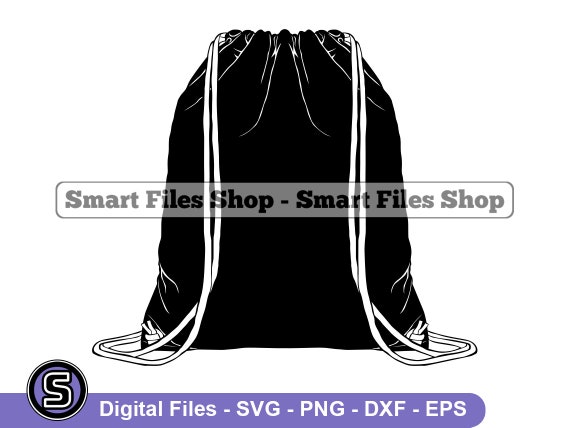 Drawstring Bag Svg Swag Bag Svg Backpack Svg Knapsack Svg - Etsy