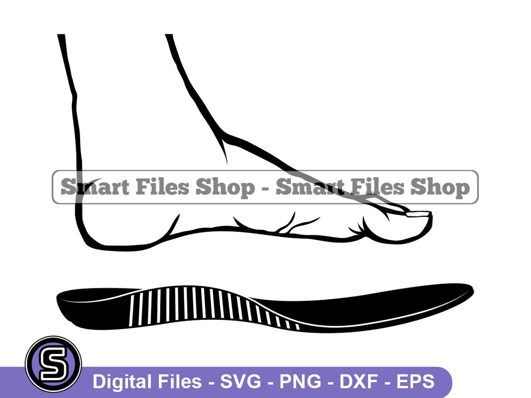 Orthopedic Insole 2 SVG, Foot Svg, Orthopedic Insole Dxf, Orthopedic ...