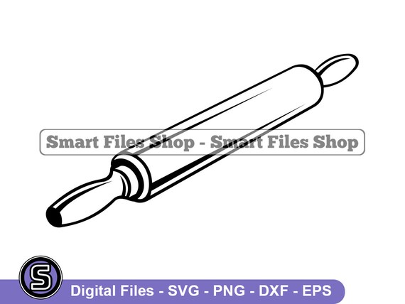 Rolling Pin Svg Baking Svg Bakery Svg Rolling Pin Dxf - Etsy