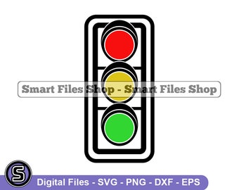 Traffic Light Svg - Etsy