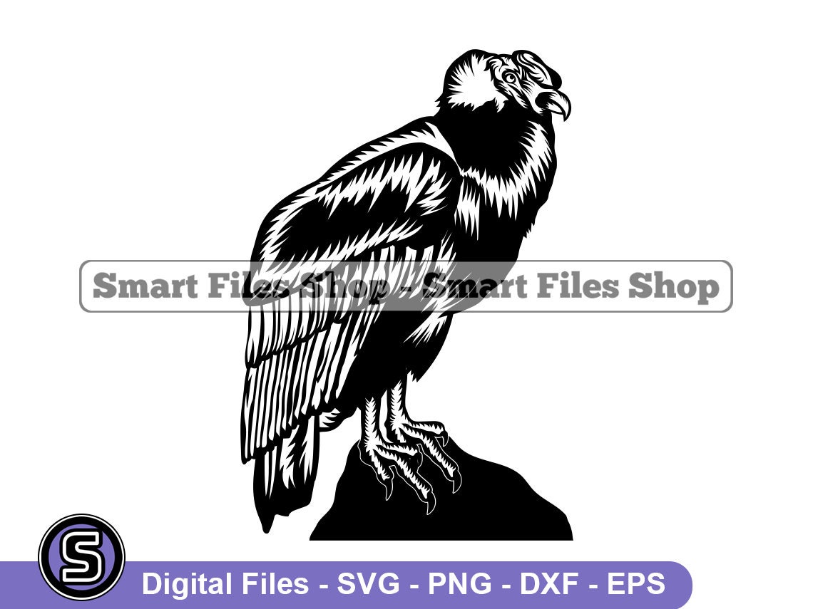 Condor 2 Svg Condor Svg Predator Bird Svg Condor Dxf - Etsy
