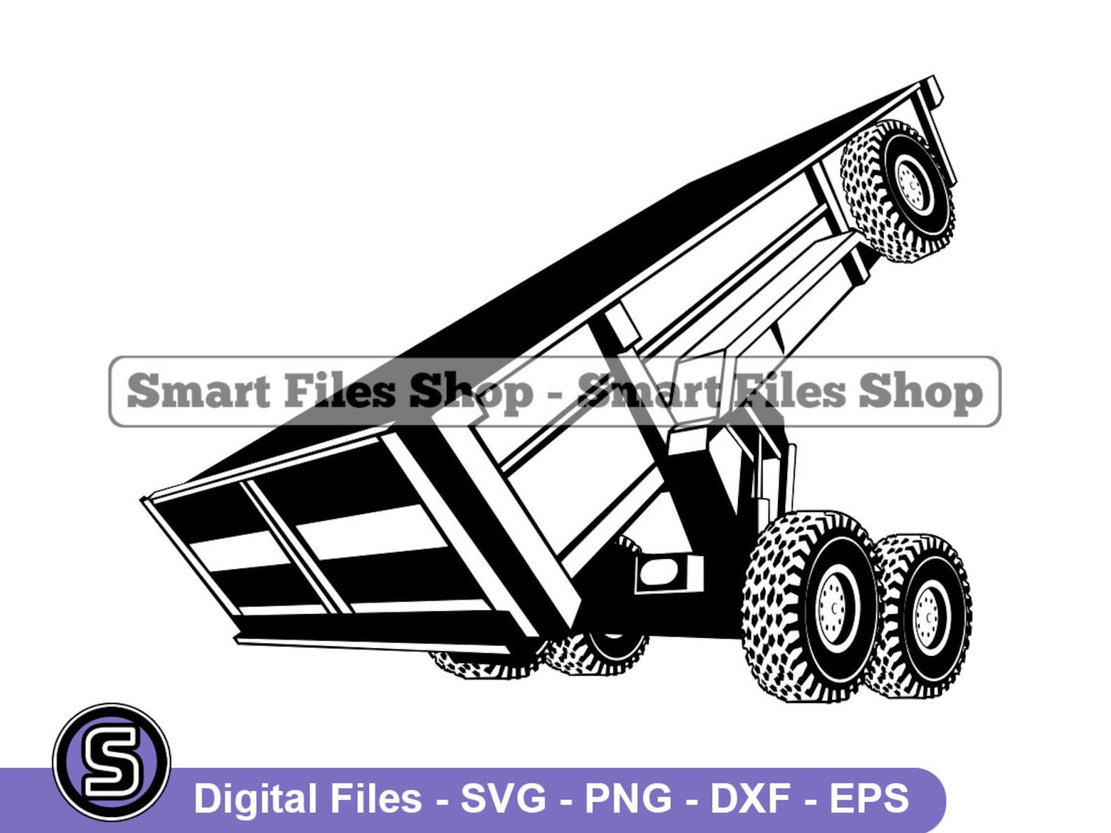 Dump Truck Trailer #2 Svg, Dump Truck Svg, Trucker Svg, Construction ...