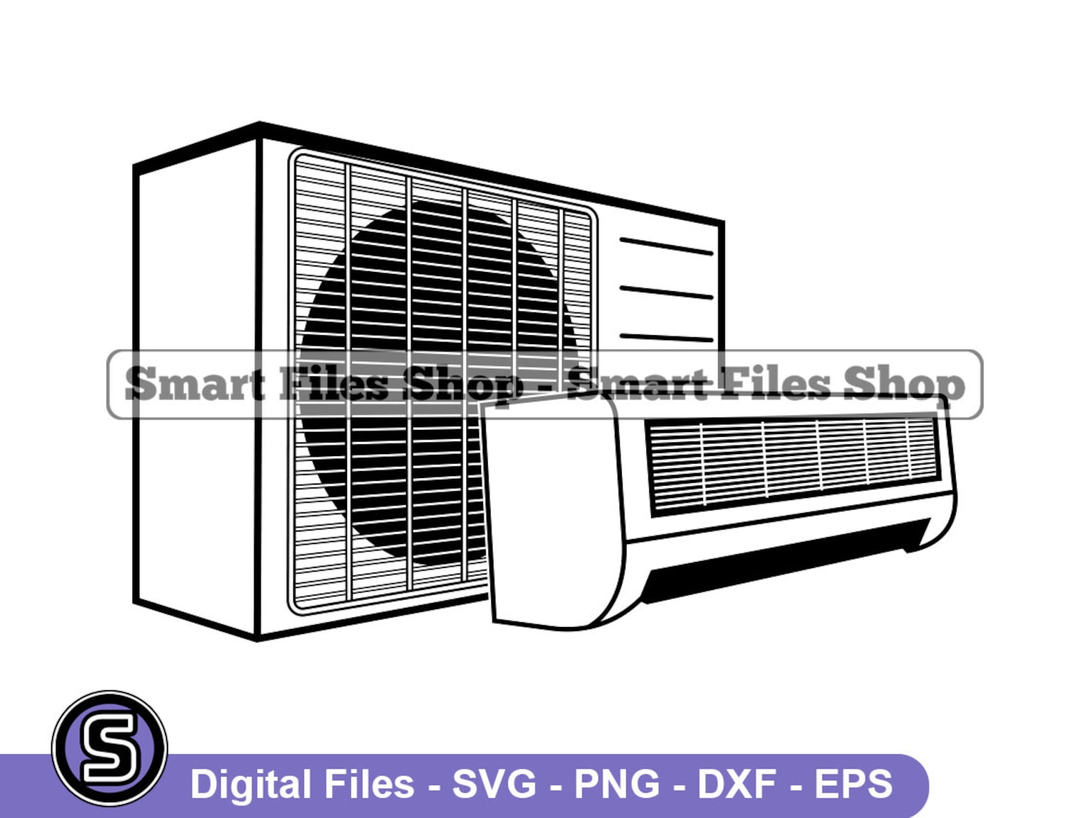 HVAC Logo 2 Svg HVAC Svg Cantral Air Conditioner Svg HVAC | Etsy