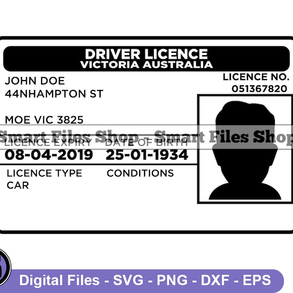 Fake Drivers License Template - Etsy