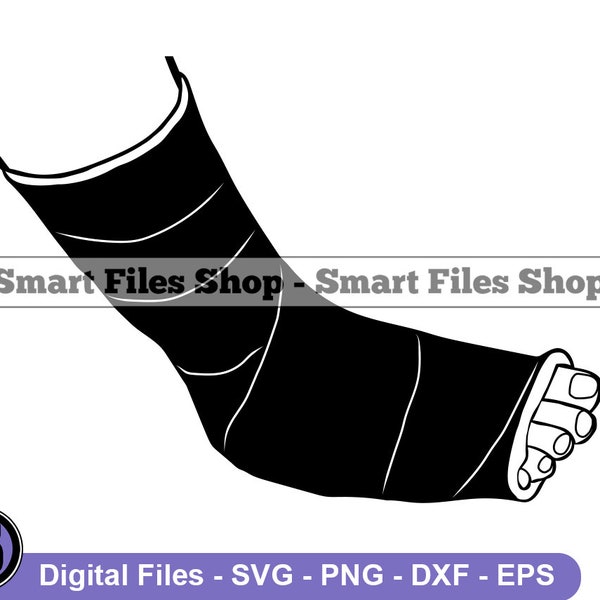Broken Foot Svg - Etsy